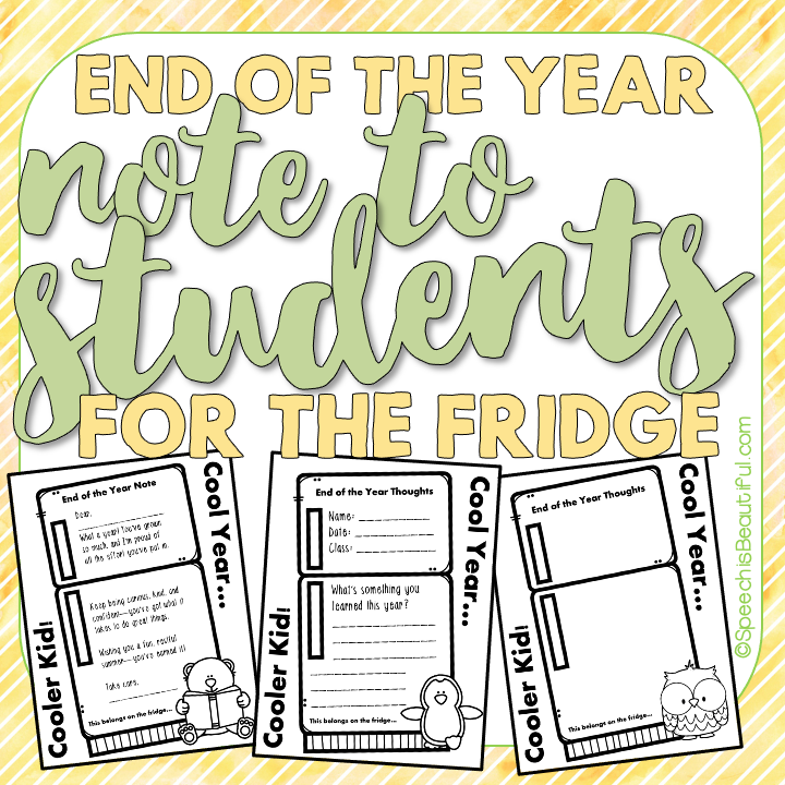 Freebie: Fridge-Worthy End-of-Year Notes & Reflections for Your ...